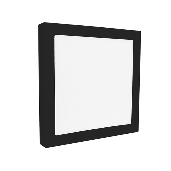 Luminária Painel Plafon Led Saveenergy De Sobrepor 20w Preto 5700k Fria 22x22 Se-240.1618 ...