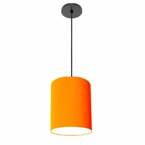 Luminária Pendente Vivare Free Lux Md-4102 Cúpula Em Tecido - Laranja ...