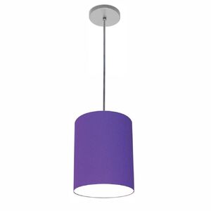 Luminária Pendente Vivare Free Lux Md-4103 Cúpula Em Tecido - Roxo ...