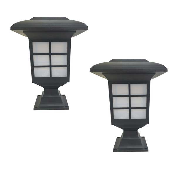 Luminaria Solar Oriental Espeto Led Kit 2 Unidades Jardim Quintal Casa ...
