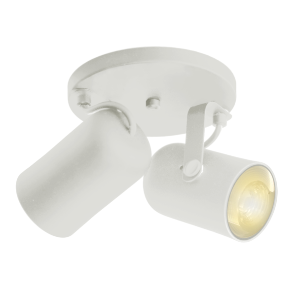 Luminária Teto 2 Spots Direcionáveis Focus Fit Branco 1282 | Leroy Merlin