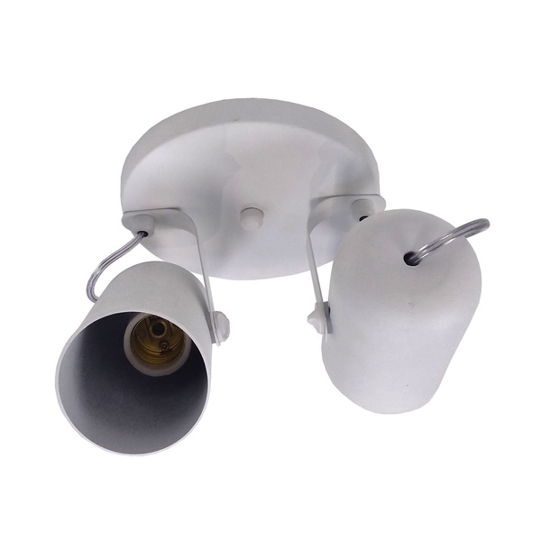 Luminária Teto 2 Spots Direcionáveis Focus Fit Branco 1282 | Leroy Merlin