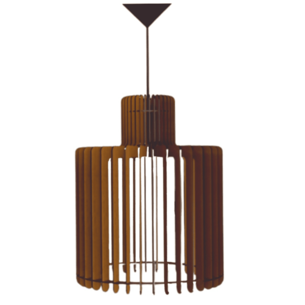 Luminária Teto Tipo Pendente Drink Mdf Completa - Mdf Marrom | Leroy Merlin