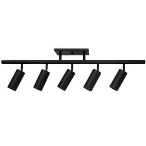 Luminaria Trilho Com 5 Spots Preto Fosco | Leroy Merlin