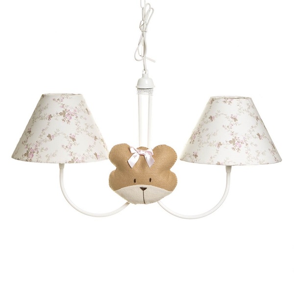 Lustre 2l Simples Com 2 Caras De Ursa Quarto Bebê Infantil | Leroy Merlin