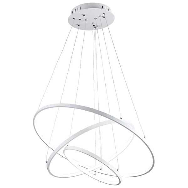 Lustre Led Moderno Pendente 3 Anéis Arcos Branco | Leroy Merlin
