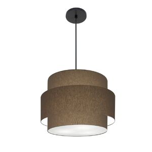Lustre Para Sala De Jantar Vivare Md-4392 Cúpula Em Tecido 40cm - Cáqui ...
