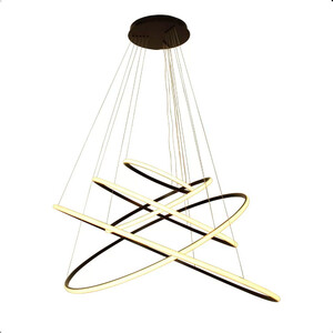 Lustre Para Sala Pendente Led Integrado 5 Aros Moderno | Leroy Merlin