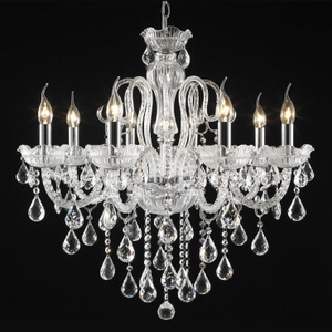 Lustre Pendente Lu-017 8 Lâmpadas 71cm Cristal Mais Luz | Leroy Merlin