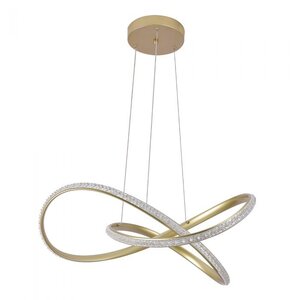 Lustre Pendente Nordecor Labra Cristal Led Bivolt Dourado 2340 | Leroy ...