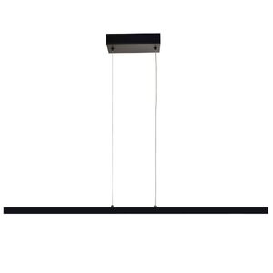 Lustre Pendente Retangular Linear Com Led Integrado Slim 100cm Bivolt ...