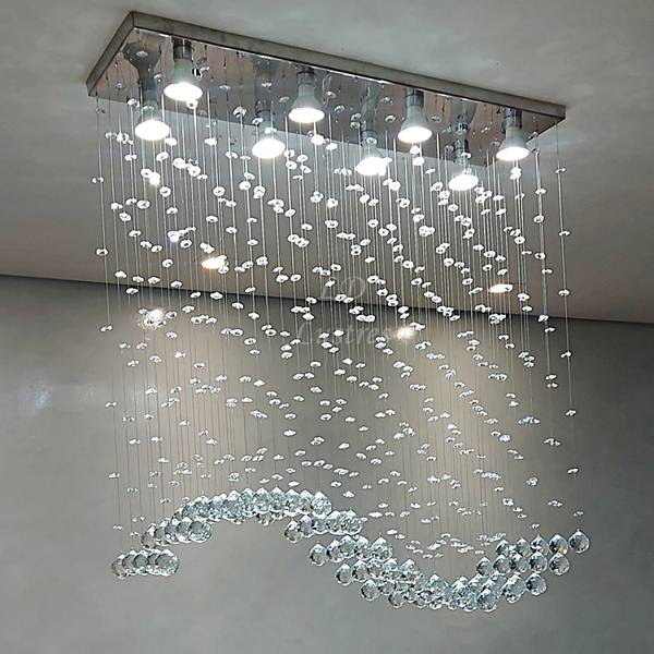 Lustre Teto Cristal Legítimo Alto Brilho Design Moderno | Leroy Merlin