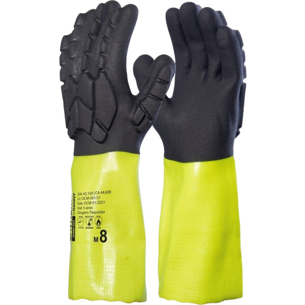 Luva Segurança Reforçada Extreme Chem Cut Da43150 Danny Epi Proteção Ca ...