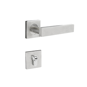 Maçaneta De Porta Com Roseta Compativel Com Euro Cilindro - Forma Inox ...