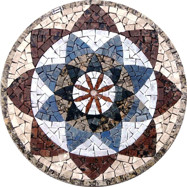 Mandala Indiana I Piso Mosaico - 60cm | Leroy Merlin