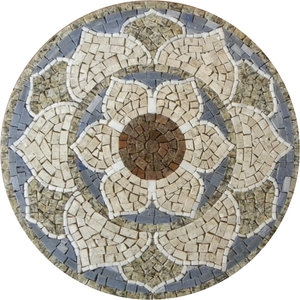 Mandala Indiana Piso Mosaico Lótus Iii - 100cm | Leroy Merlin