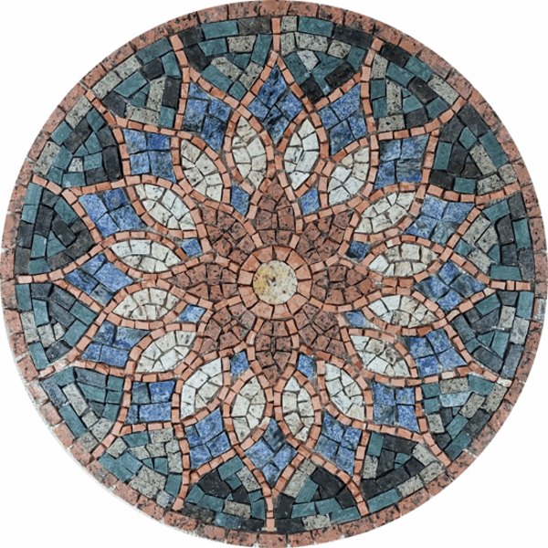 Mandala Indiana Piso Mosaico Vitral Árabe - 200cm | Leroy Merlin