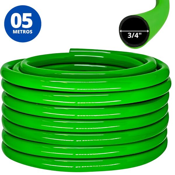 Mangueira De Jardim Siliconada Dupla Camada 3/4" Verde | Kaztec - 5m ...