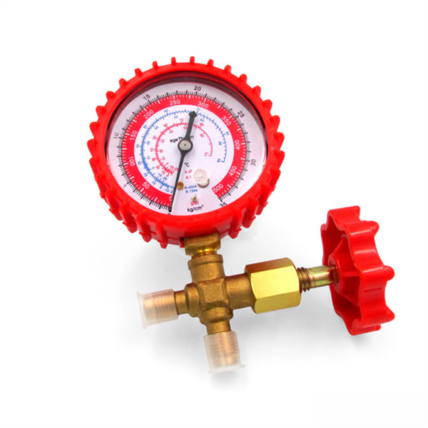 Manifold Alta 1 Via Simples Para Gás R12/r22/r134a/r404a 0/500 Psi ...