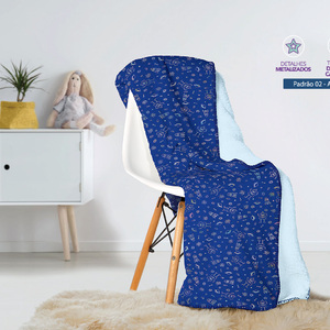 Manta Fleece Dupla Face Solteiro Kids Glam Espaço Lepper | Leroy Merlin