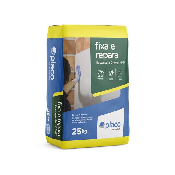 Massa para Drywall 25kg Fixa e Repara Placo | Leroy Merlin