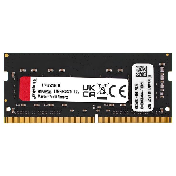 Memória Ram Para Notebook Kingston Fury Impact Ddr4 16gb 3200mhz - Preto (kf432s20ib/16) | Leroy ...