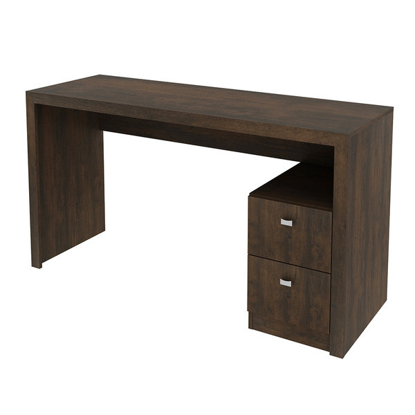 Mesa Com 2 Gavetas Para Escritório Home Office Me4130 Mdp Rustico G69 ...