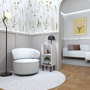 Mesa De Apoio Lateral/estante Com Prateleira Branco Branco | Leroy Merlin
