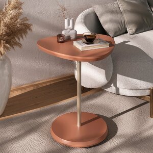 Mesa De Apoio Lateral Oval Bel - 100% Mdf - Terracota | Leroy Merlin