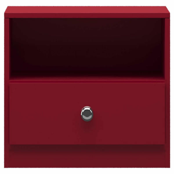 Mesa de Cabeceira 1 Gaveta E 1 Nicho - Vermelho - Primolar | Leroy Merlin
