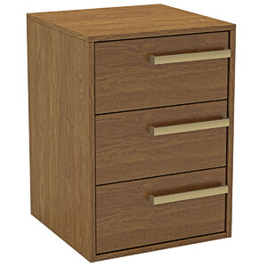 Mesa De Cabeceira 3 Gavetas Mdf Originale Belmax Álamo | Leroy Merlin