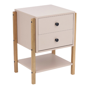 Mesa De Cabeceira Industrial Mdf Com Pés Metalon Cobre Plancasa Rosa ...