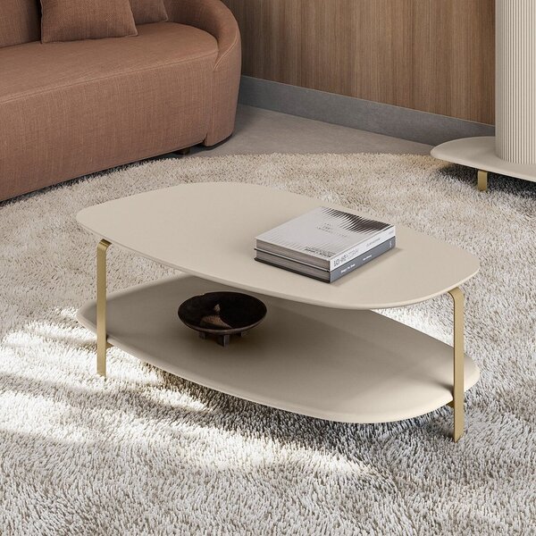 Mesa De Centro Linea Brasil Olimpo Off White | Leroy Merlin