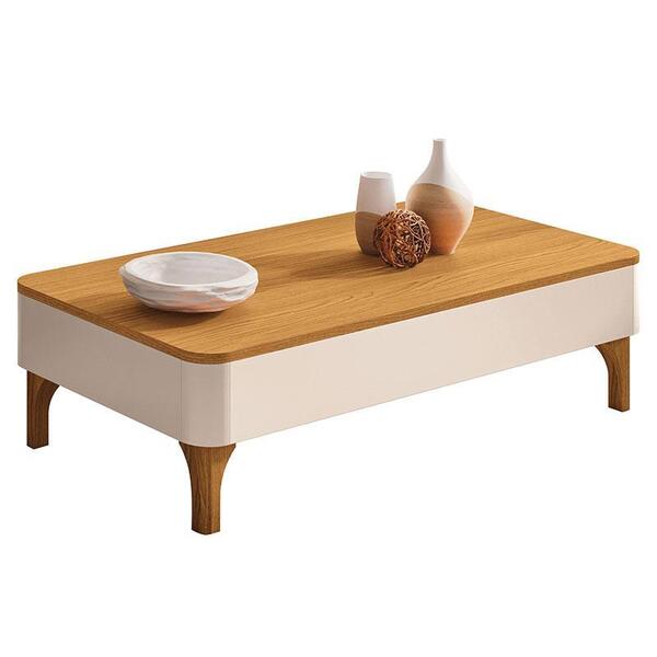 Mesa De Centro Liz Off White Cinamomo - Hb Móveis | Leroy Merlin