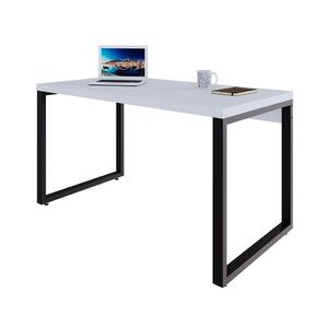 Mesa De Escritório Retangular Miguel Branca E Preta 135 Cm | Leroy Merlin