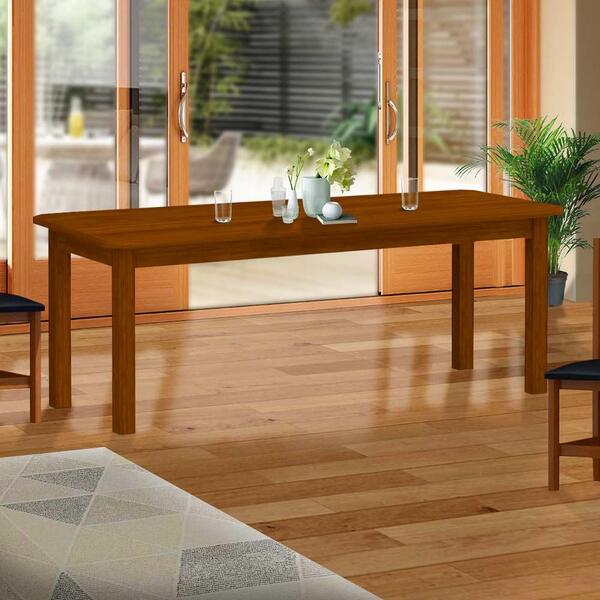 Mesa De Jantar 10 Lugares Madeira Maciça 220cm Mel Safira Nemargi ...