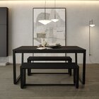 Mesa De Jantar 180x90cm Estilo Industrial Concept Cabecasa ...