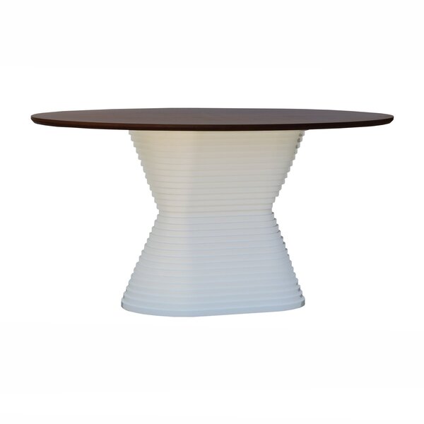 Mesa De Jantar Apollo Tampo Oval 160x90cm Branco/amêndoa | Leroy Merlin