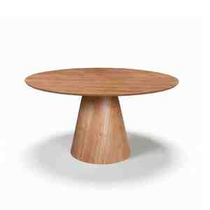 Mesa De Jantar Cone Tampo Mdf 100x100 Base Mdf Laminado Cinamomo ...