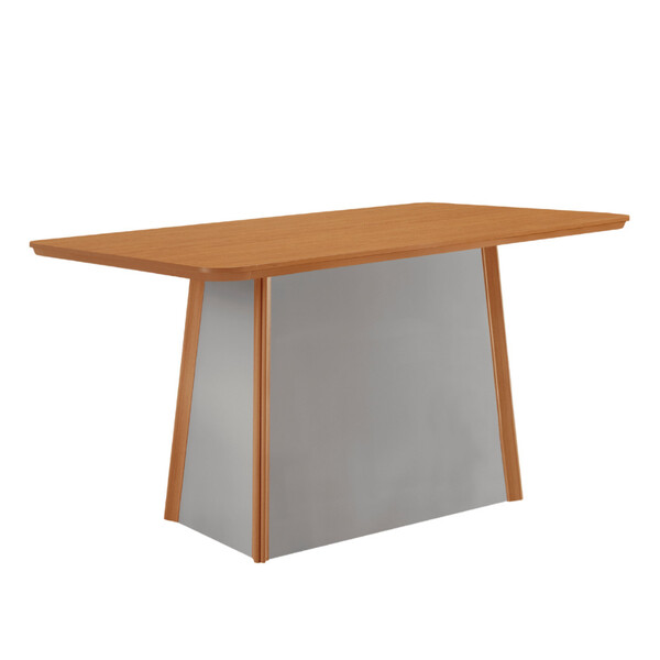 Mesa De Jantar Diane 120cm Tampo Mdf Canto Copo Moderna Mobília | Leroy ...
