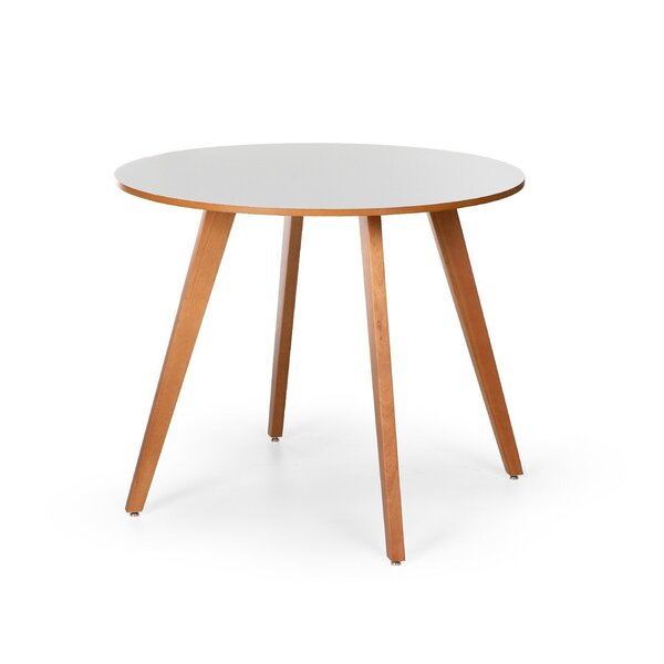Mesa De Jantar Laura Em Madeira Maciça E Tampo Em Mdf Bp 15 Mm De 90 Cm ...