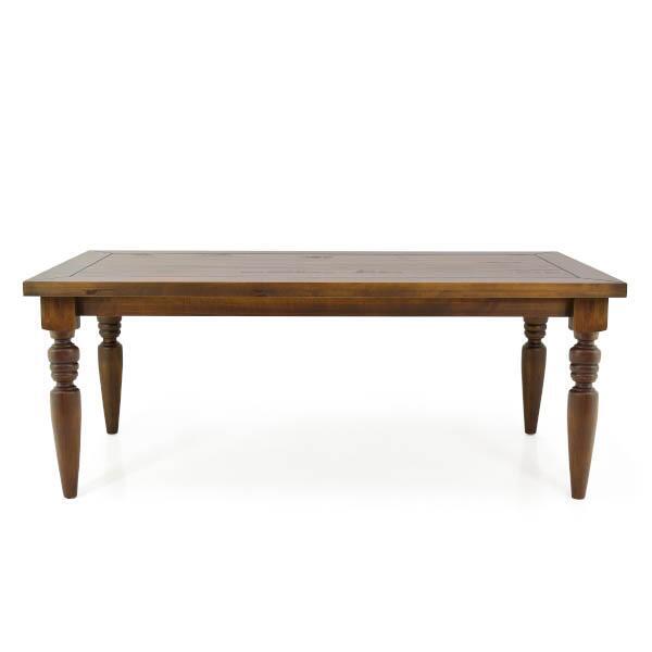 Mesa De Jantar Madeira Pés Torneados Flora Canela - Iaza Móveis | Leroy ...