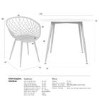 Mesa De Jantar Redonda 100cm + 4 Cadeiras Clarice Nest Nude | Leroy Merlin