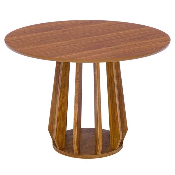 Mesa De Jantar Redonda 4 Lugares Tampo Mdf 109 Cm 22145 Natuem | Leroy ...