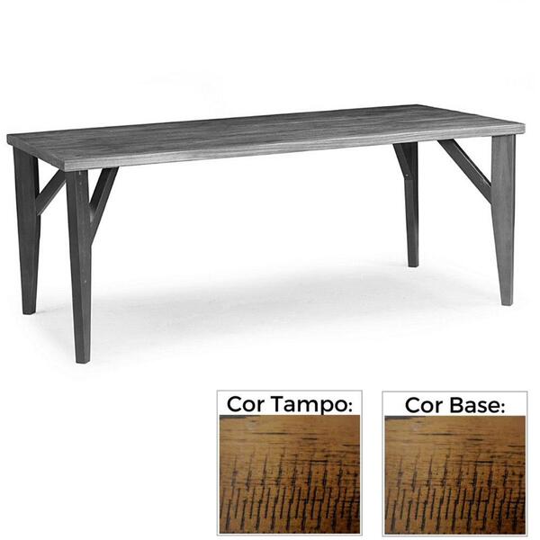 Mesa De Jantar Wood Renar Retangular 160 Cm X 90 Cm Madeira Maciça Cor ...