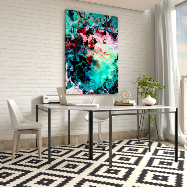 Mesa De Metalon E Madeira Home Office Mesa Pic - Coleção Aquarela ...