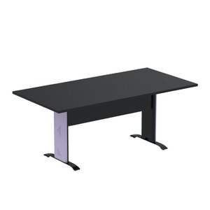 Mesa De Reunião 160x90cm Aretto Preto/lilás | Leroy Merlin