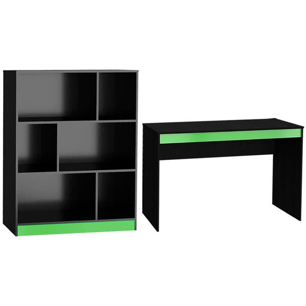 Mesa E Estante Para Escritorio Gamer B28 Novam | Leroy Merlin