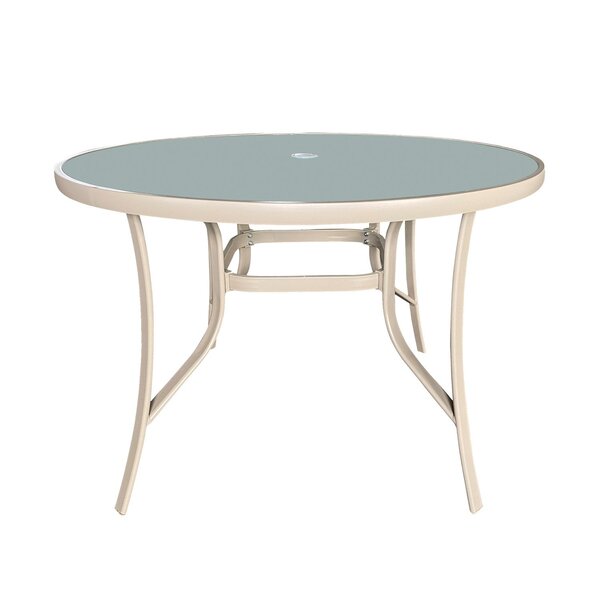 Mesa Em Alumínio E Tampo Em Vidro Temperado Com Furo Para Ombrelone ...