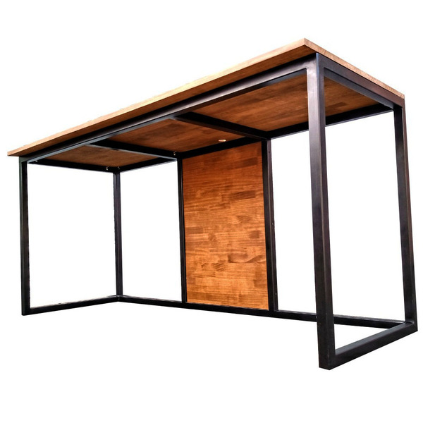 Mesa Escrivaninha Para Escritório Homeoffice Estilo Industrial De Ferro ...